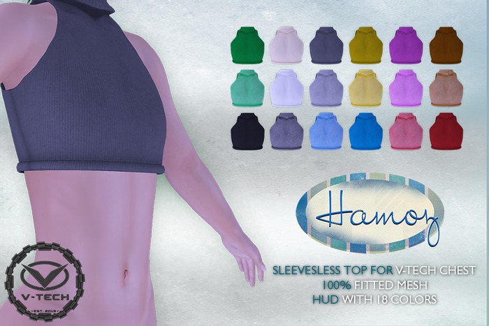 Second Life Marketplace - Hamoz - Sleeveless Top for V-Tech