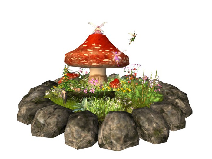 Second Life Marketplace - MSD - Mushroom Fairy Garden (25 LI) C/M