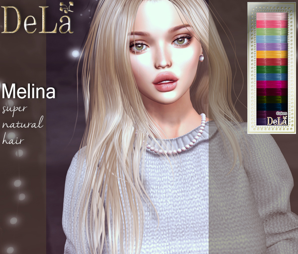 Second Life Marketplace - =DeLa*= Mesh Hair "Melina" Colors