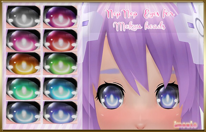 Second Life Marketplace - .Imouto. Nep Nep Eyes for Mokyu AHS1/AHS2 Heads
