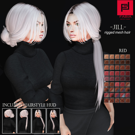 Second Life Marketplace Fabia Mesh Hair Red