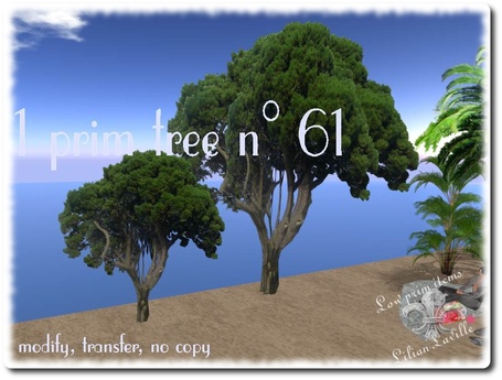 Second Life Marketplace - 1 prim tree n° 61