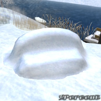 Second Life Marketplace - % Snow Bank Sofa *MESH*
