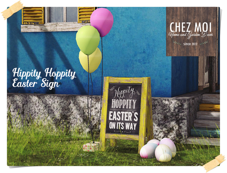 Second Life Marketplace - Hippity Hoppity Sign ♥ CHEZ MOI