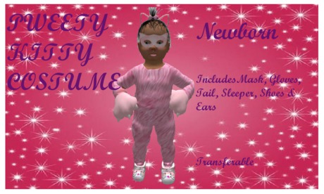 Second Life Marketplace - Pweety Kitty Costume Newborn