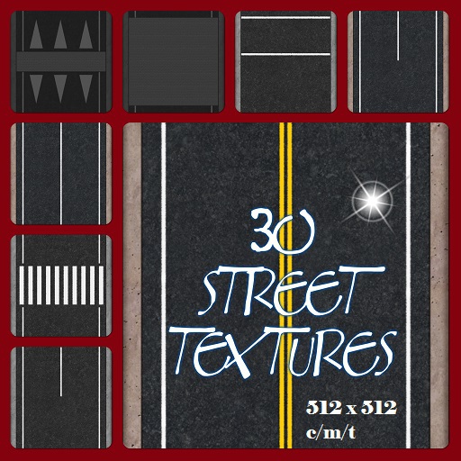 Second Life Marketplace - 30 Street Textures 512x512 c/m/t