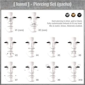 Second Life Marketplace - [ kunst ] - Piercing #5