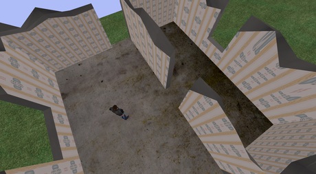 Second Life Marketplace - Damaged House building Ruins - Prim / UV ...