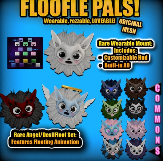 Second Life Marketplace - {N} RARE Bouncy Floofle Mount [BOXED]