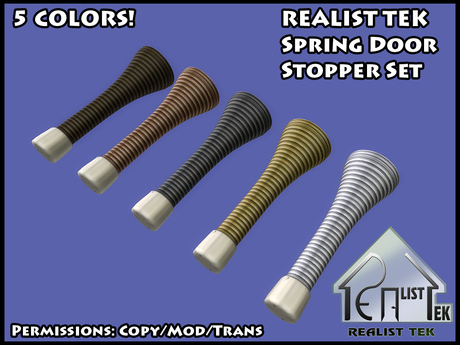 Second Life Marketplace - Realist Tek Spring Door Stopper Set