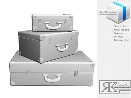 Second Life Marketplace - .::KR::. Dedon Suitcase Full Permission