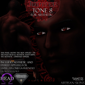 Second Life Marketplace - Sinful Needs - Aesthetic HD Skin - Jupiter Tone 8