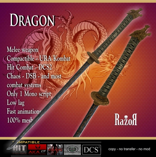 Second Life Marketplace - ..::Razor::.>> Dragon