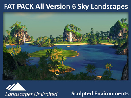 Second Life Marketplace - FAT PACK Large Skybox Landscapes
