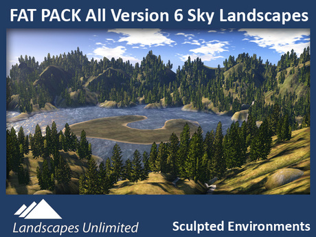 Second Life Marketplace - FAT PACK Large Skybox Landscapes