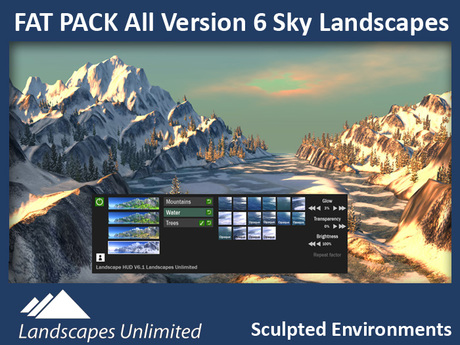 Second Life Marketplace - FAT PACK Large Skybox Landscapes