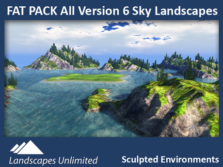 Second Life Marketplace - [DEMO] FAT PACK Small Skybox Landscapes