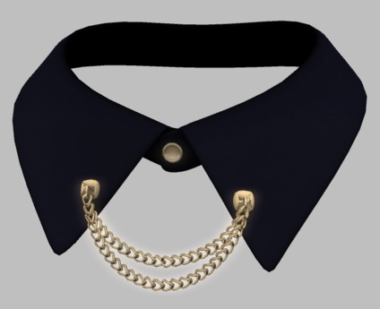 Second Life Marketplace - Collar accessory on chain with Color HUD