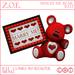 Second Life Marketplace - Z.O.E. Marry Me Bear - Red
