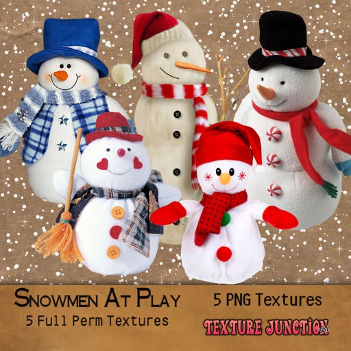 Second Life Marketplace - ~TJ~ Snowmen At Play Textures