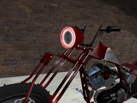 Second Life Marketplace - RED Devil Bike FINAL v7 Sissy Bar
