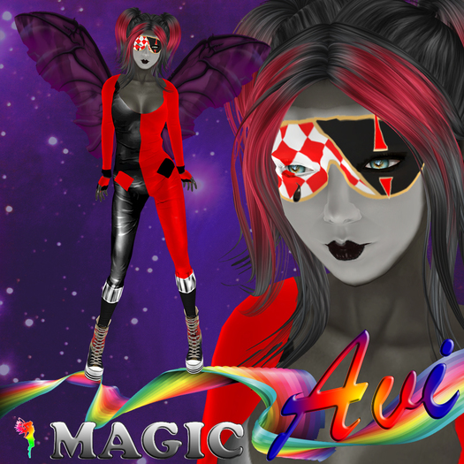 Second Life Marketplace - Magic Avi - HarleyQuin v2 [5'0"/153cm] Avatar ...