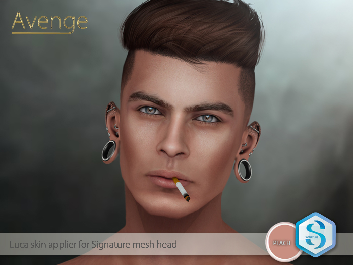 Second Life Marketplace - [Avenge] Luca skin applier for Signature - peach