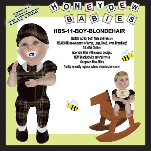 Second Life Marketplace - Newborn Honeydew Babies Prim Baby HBS-11-BOY ...