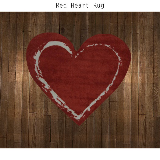 Second Life Marketplace - ~FS~ Red Heart Rug