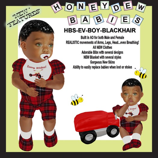 Second Life Marketplace - Newborn Honeydew Babies Prim Baby HBS-EV-BOY ...