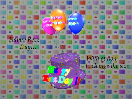 Second Life Marketplace - *GARBO* HAPPY REZZ DAY HAT 3