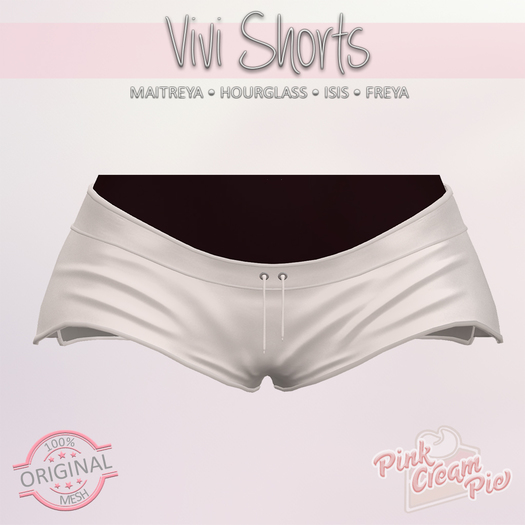 Second Life Marketplace - !PCP :: Vivi Shorts [White]
