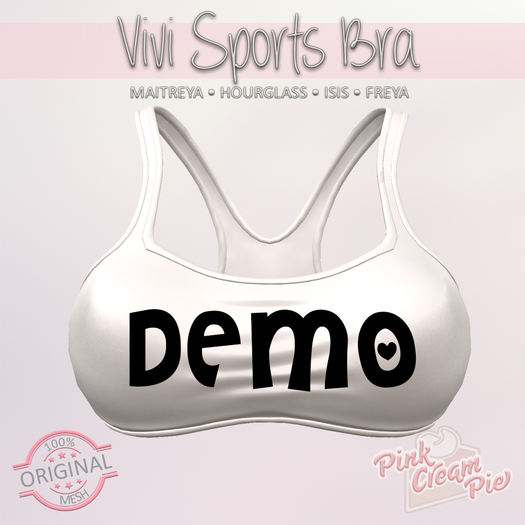 Second Life Marketplace - !PCP :: Vivi Sports Bra [DEMO]