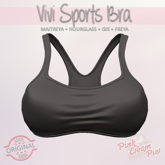 Second Life Marketplace - !PCP :: Vivi Sports Bra [Grey]