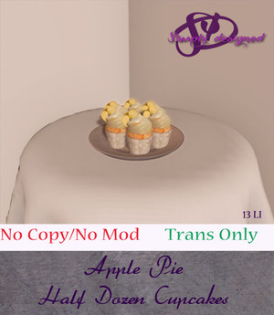 Second Life Marketplace - Half Dozen Apple Pie Cupcakes