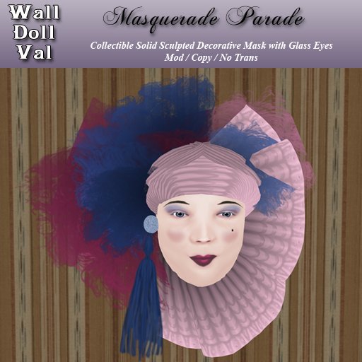 Second Life Marketplace - Wall Doll Mask - Val
