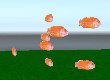 Second Life Marketplace - Animated School of Fish Set Swimming swimming ...