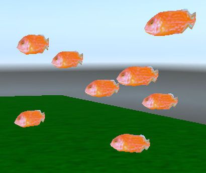 Second Life Marketplace - Animated School of Fish Set Swimming swimming ...