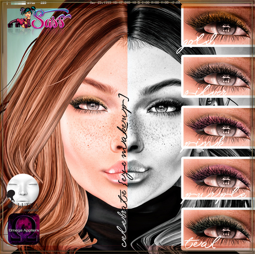 Second Life Marketplace - sass [celebrate eye makeup] LELUTKA OMEGA