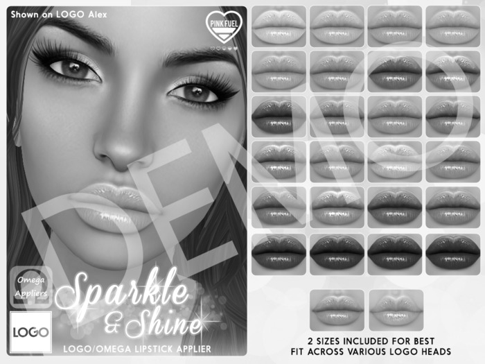 Second Life Marketplace - [PF] LOGO/OMEGA LIPSTICK Applier - Sparkle ...