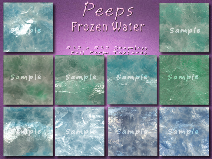 Second Life Marketplace - Peeps Textures Frozen Water