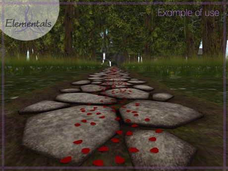 Second Life Marketplace - {Elementals} Petal Path & Heart