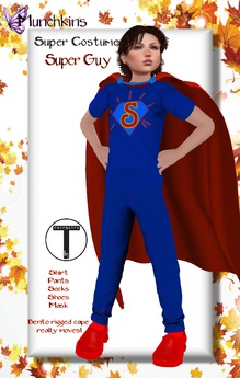 Second Life Marketplace - {M} Costume - Super Guy [Boxed]