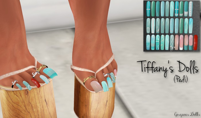 Second Life Marketplace ~gd~tiffanys Dolls Pedi Belleza Mesh Feet