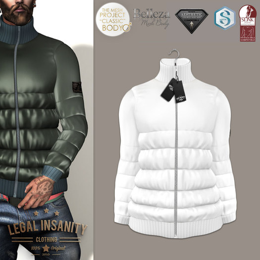 Second Life Marketplace - Legal Insanity - Kent white jacket