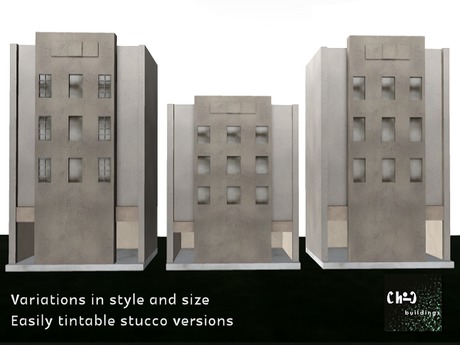 Second Life Marketplace - Deluxe Filler Buildings with Shops Set