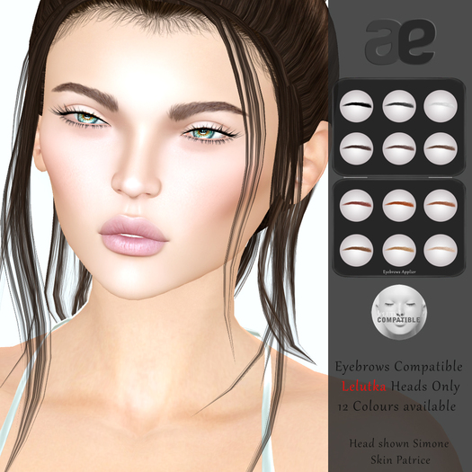 Second Life Marketplace - AE Eyebrows Set 6 for Lelutka