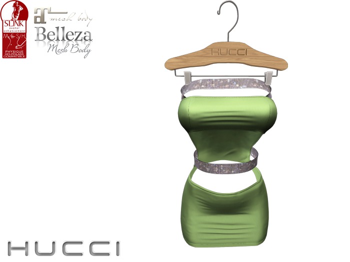 Second Life Marketplace - ::HH:: Hucci Hunnewell Dress - Khaki