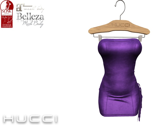 Second Life Marketplace - ::HH:: Hucci Bechar Dress - Grape