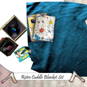 Second Life Marketplace - ^Upcycled^ Retro Cuddle Blanket Set